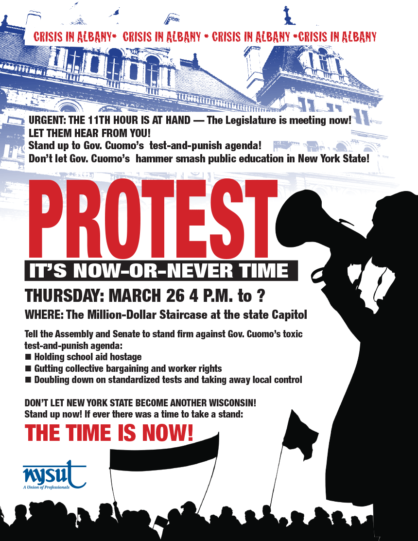 URGENT: Protest at the New York State Capitol Thursday March 26 ...