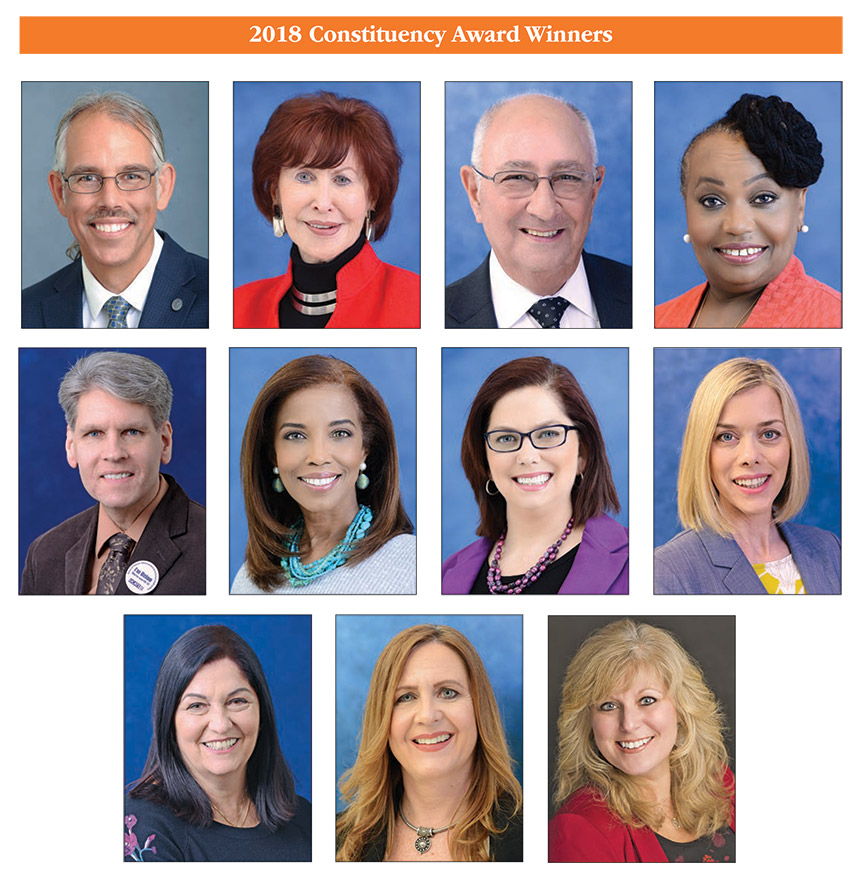Awards and Honors: Representative Assembly 2018